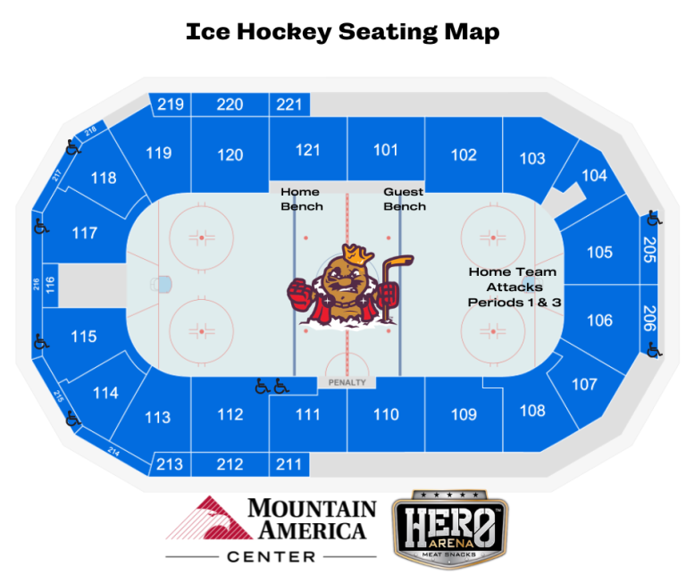 Seating Map - New - Mountain America Center